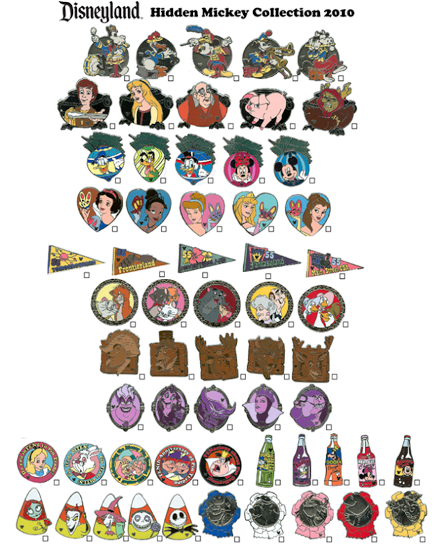 Global Disney Pinvestigation: Hidden Mickey 2010 Collection Revealed